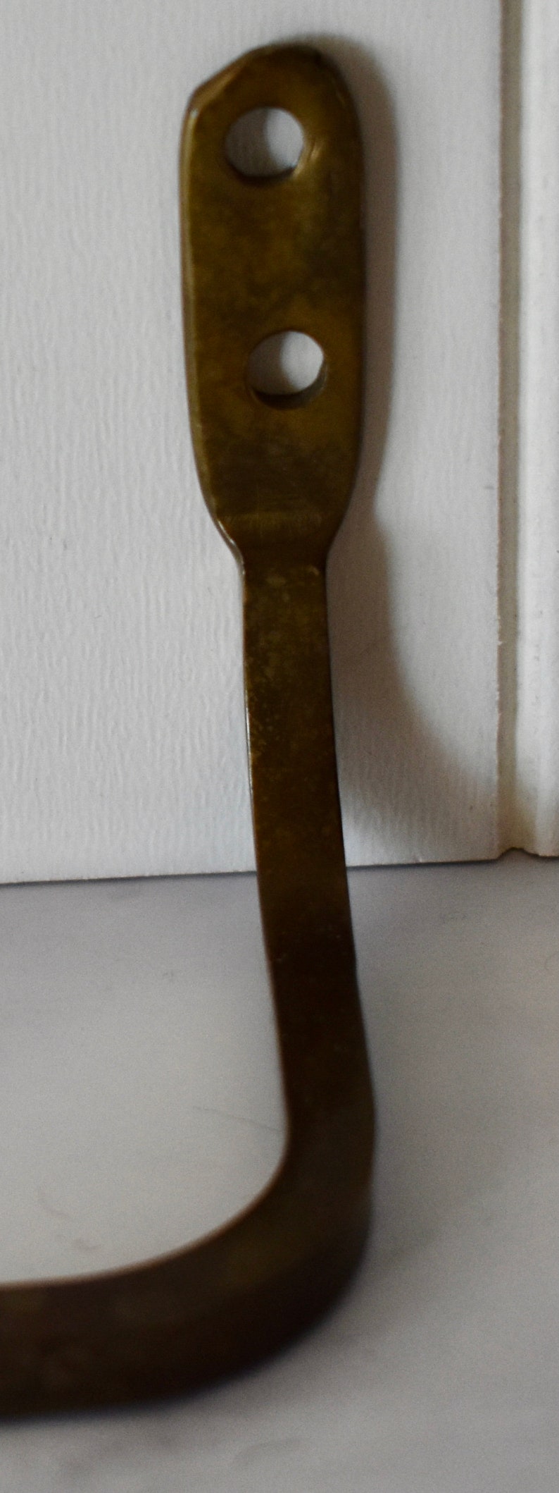 Vintage Copper and Brass Decorative Hanging Utensil Set, Rustic Kitchen ...
