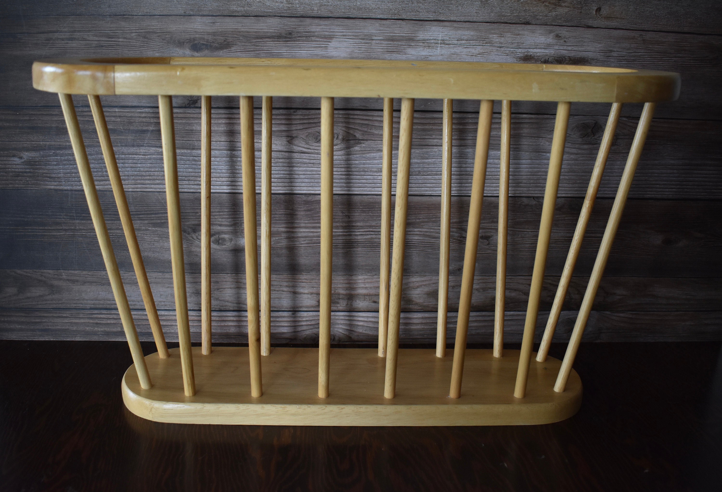 Vintage Mid-century Modern Magazine Rack Holder With Spindles - Etsy