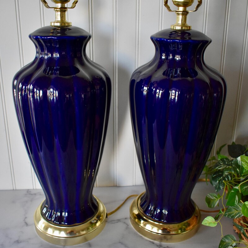 Blue Table Lamp - Etsy