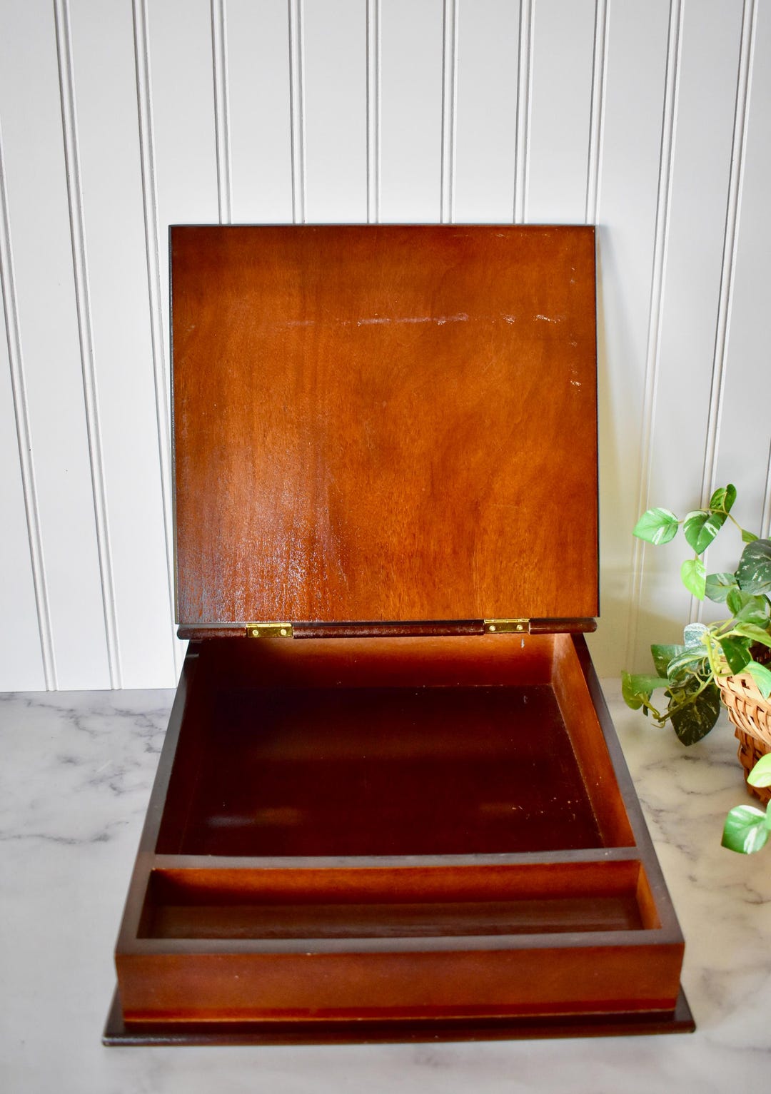 Vintage Wooden Lap Desk, Portable Lap Writing Desk With Storage ...