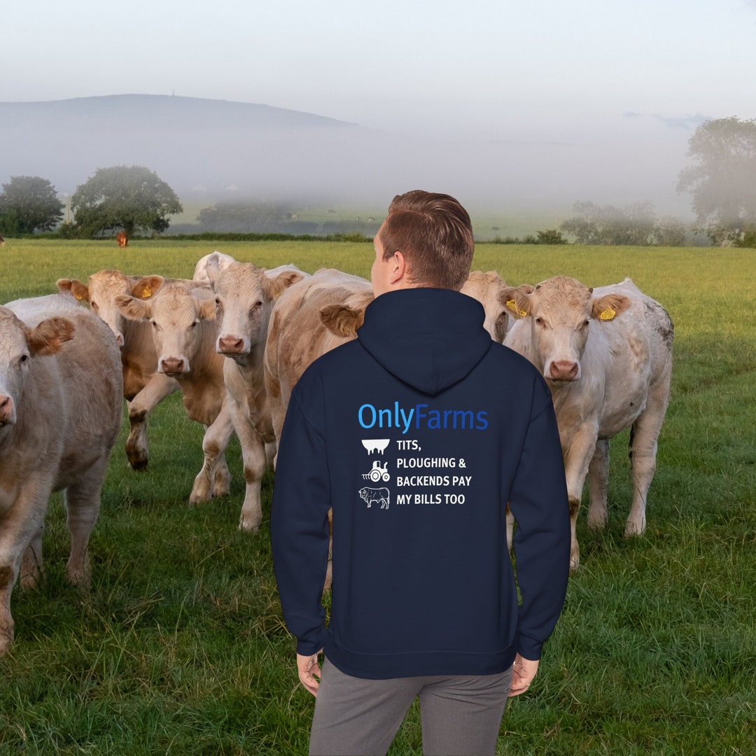 Only Farms Hoodie | Only Farms Funny Jumper | Gifts for Farmer | Young ...