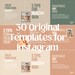 30 Templates Instagram Neutral Colors - Etsy