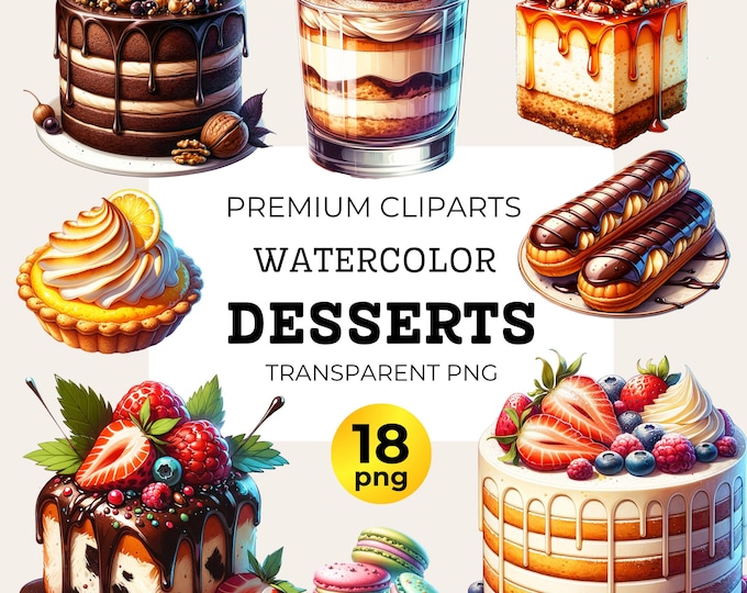 Bakery Clipart Bundle Food PNG Cute Couple Clipart Kitchen ...