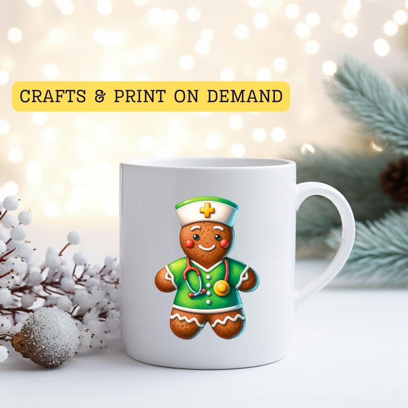 Watercolor Gingerbread Boy Png Cliparts, Green Gingerbread Man Png ...