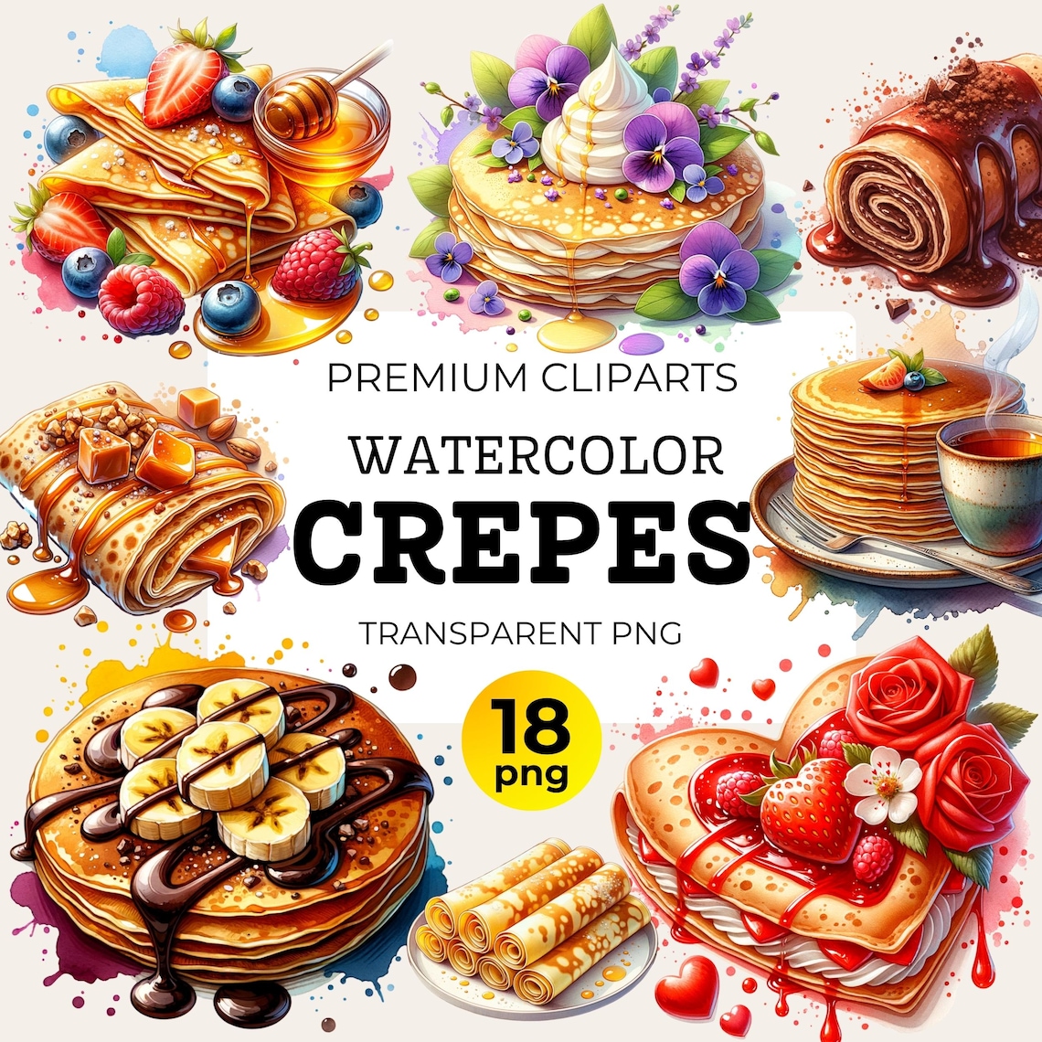 Crepe Clipart, 12 Crepe PNG, Crepe Illustration, Crepe Drawing, Crepe ...