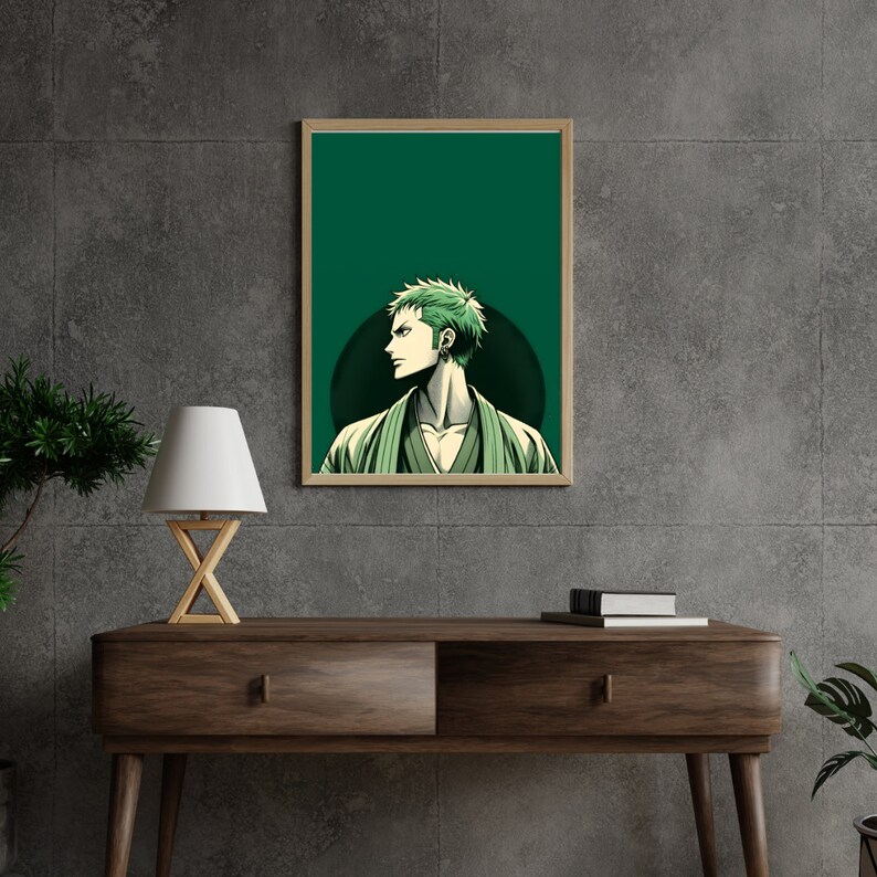 One Piece Poster, Zoro Poster, Pirate Poster, Pirate Hunter Poster ...