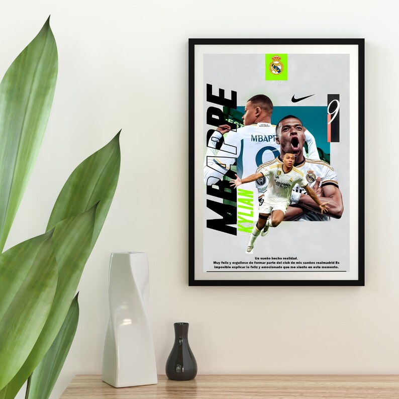 Kylian Mbappe Poster, Real Madrid, Madrid Fans, Real Madrid Poster ...