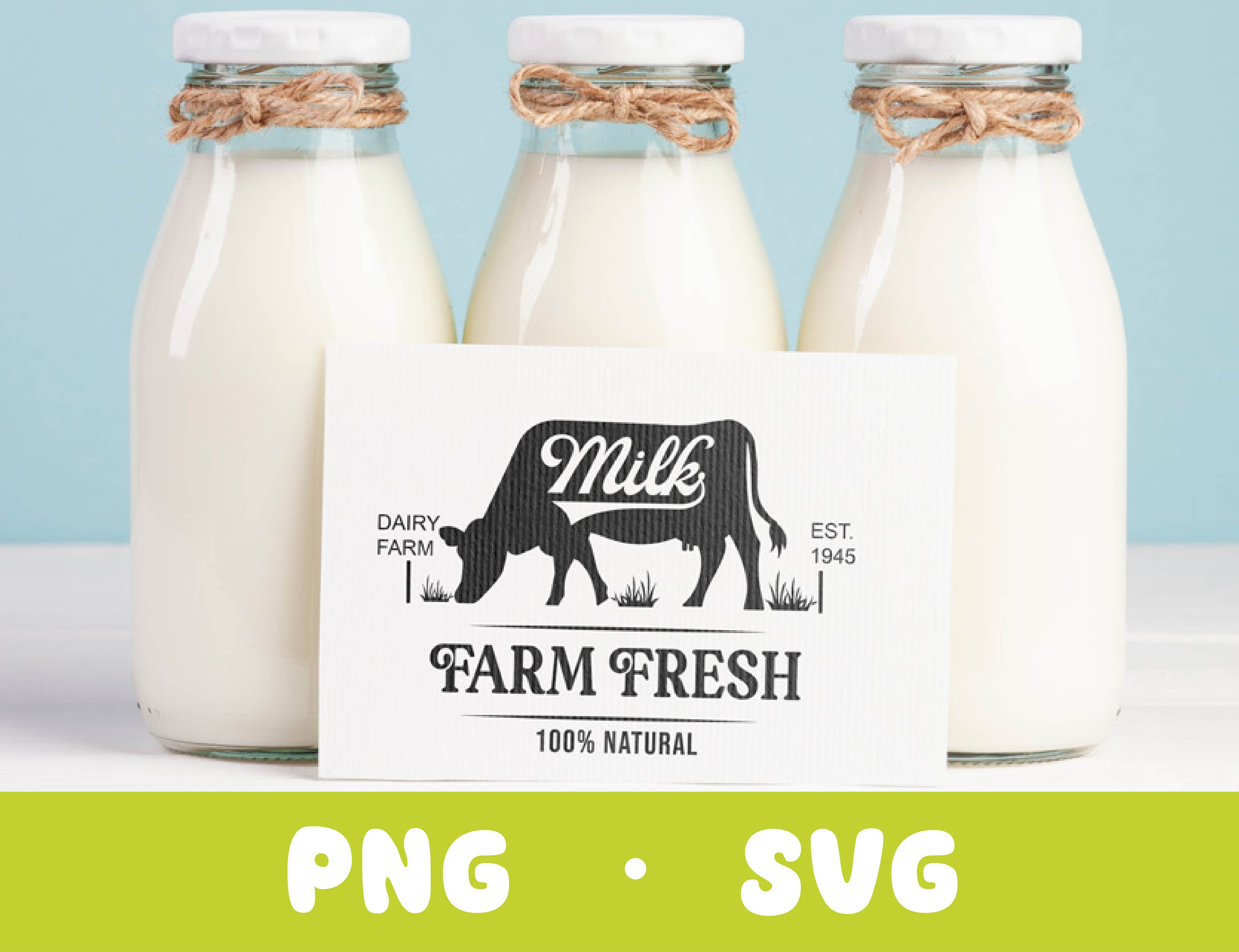 Cow SVG Png | Cow Silhouette SVG File | Fresh Milk Svg Png | Fresh ...