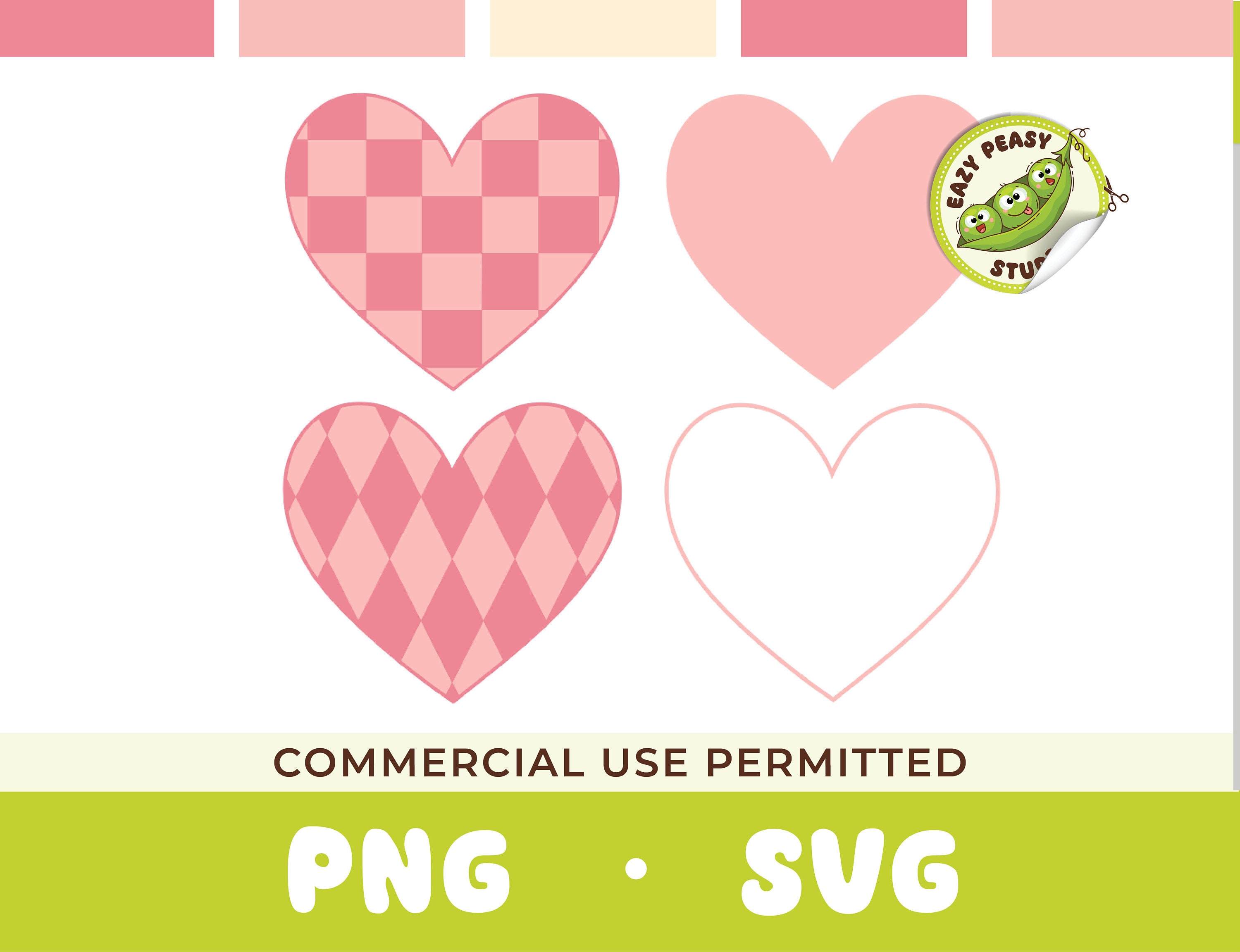 Checkered Heart SVG | Retro Valentine's Day Clip Art | Retro Heart Svg ...