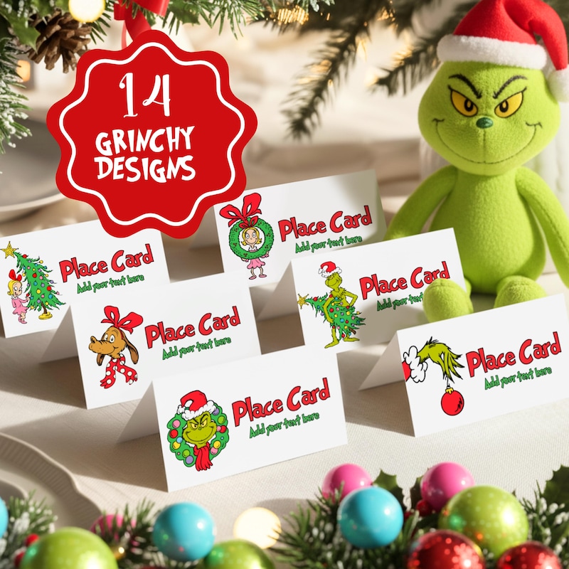 Christmas Menu Placecards - Etsy UK