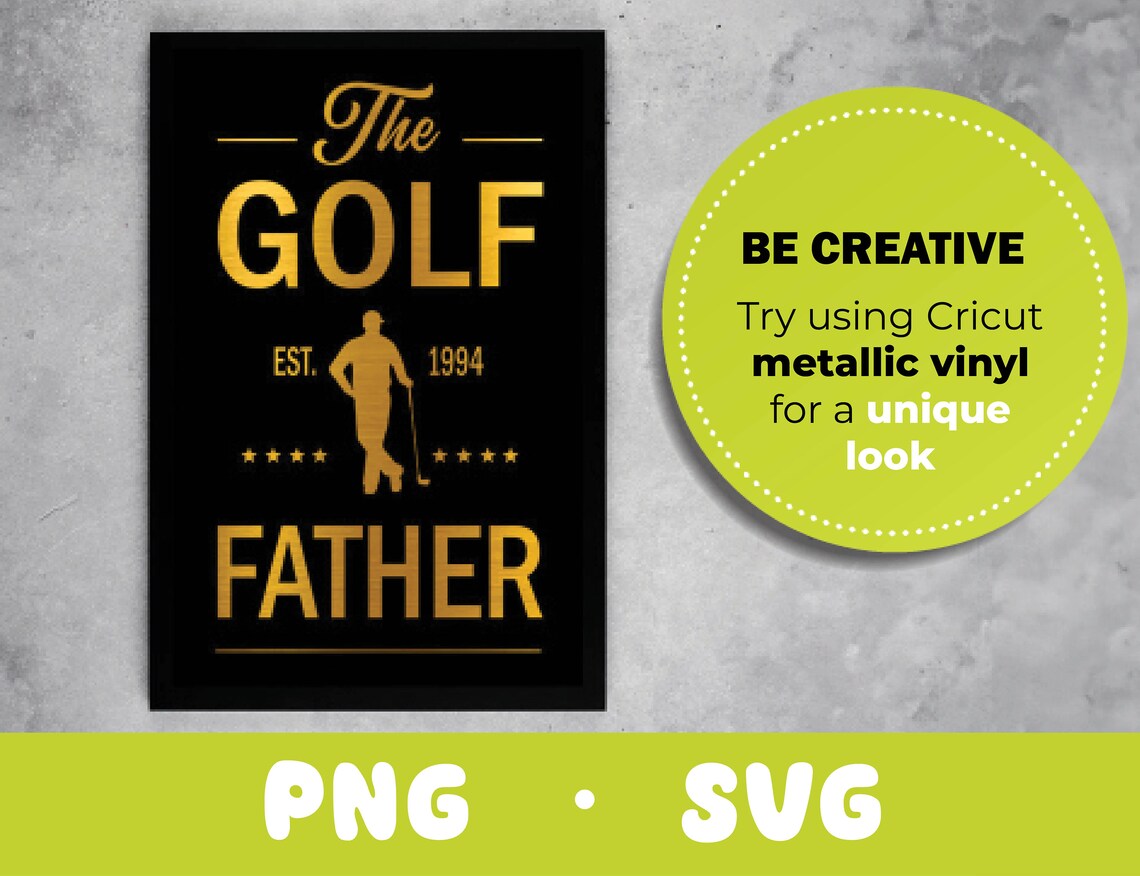 The Golf Father SVG PNG Golf Svg Golfer Svg Golfing Svg Golf Player Svg ...