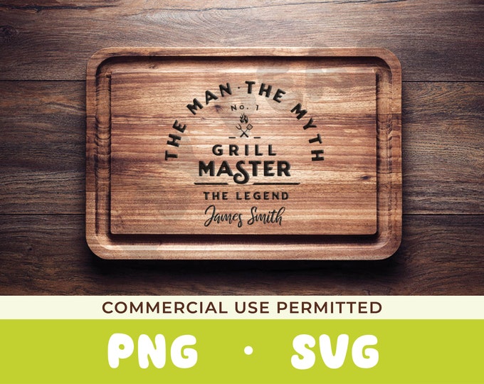 Grill Master Svg, DIY Cricut Laser Engrave File Instant Download for ...