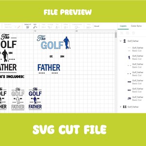 The Golf Father SVG PNG | Golf Svg | Golfer Svg | Golfing Svg | Golf ...