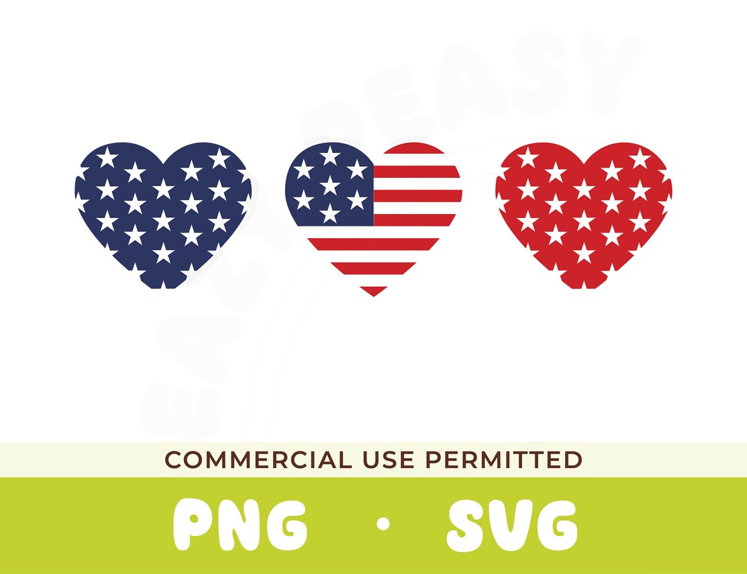 USA Heart Svg | Heart Flag Svg | America Flag Heart Svg | Cut File ...