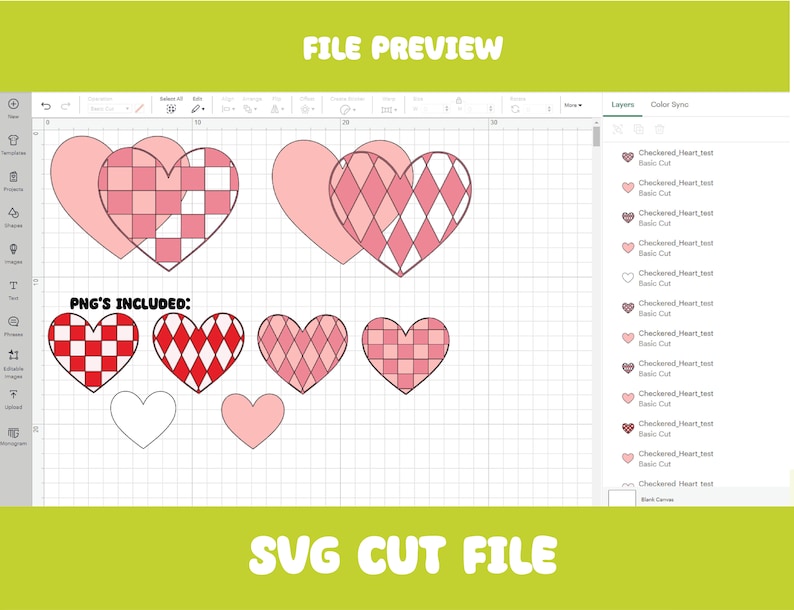 Checkered Heart SVG | Retro Valentine's Day Clip Art | Retro Heart Svg ...