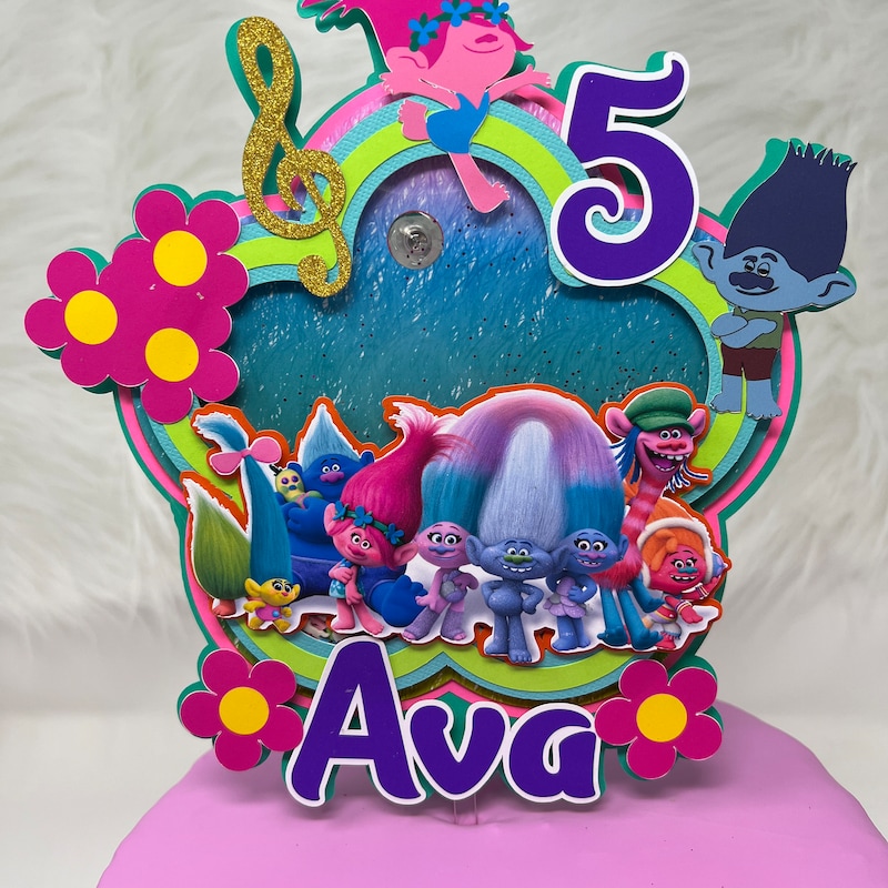 Trolls Cake Toppers - Etsy