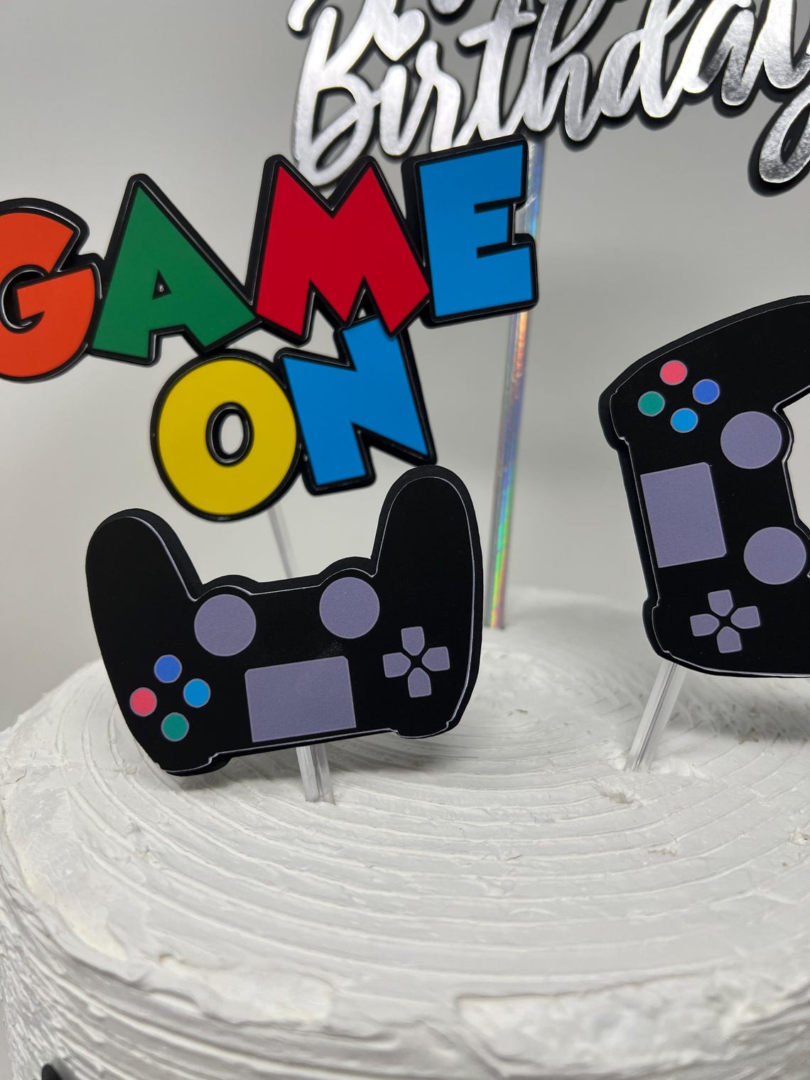 Gamer Birthday Cake Topper: Video Game Party Decoration - Etsy
