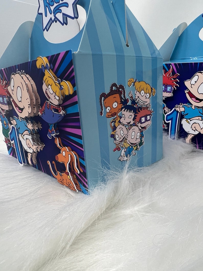 Rugrats Favor Box, Rugrats Goodie Box, Rugrats Custom Gable Box ...