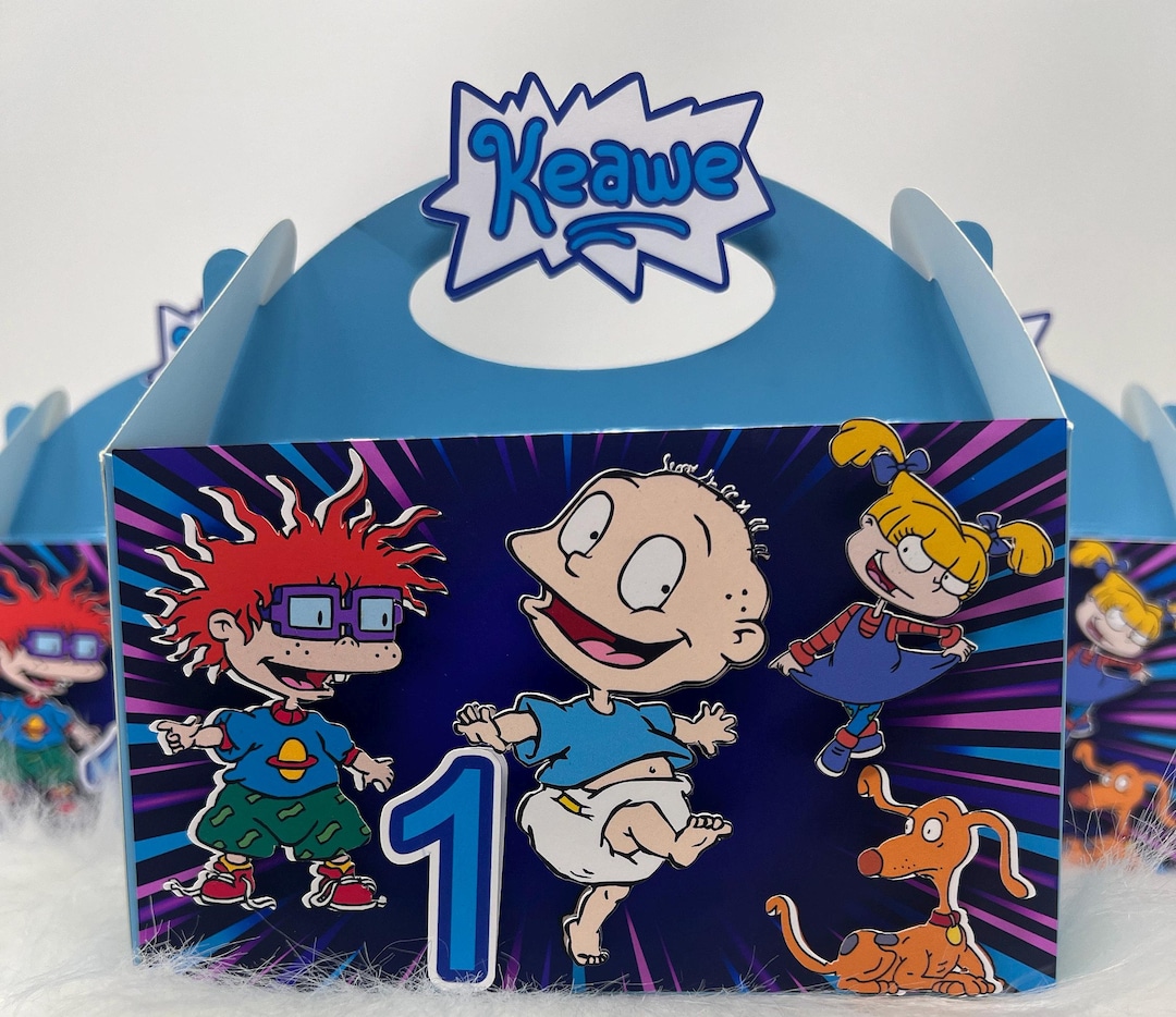 Rugrats Favor Box, Rugrats Goodie Box, Rugrats Custom Gable Box ...