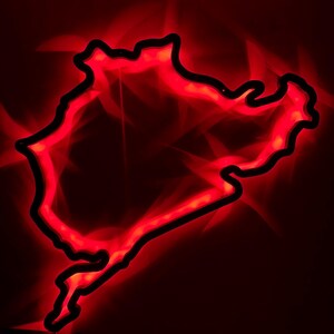 MASSIVE 48-inch LED Nurburgring Wall Art - Etsy