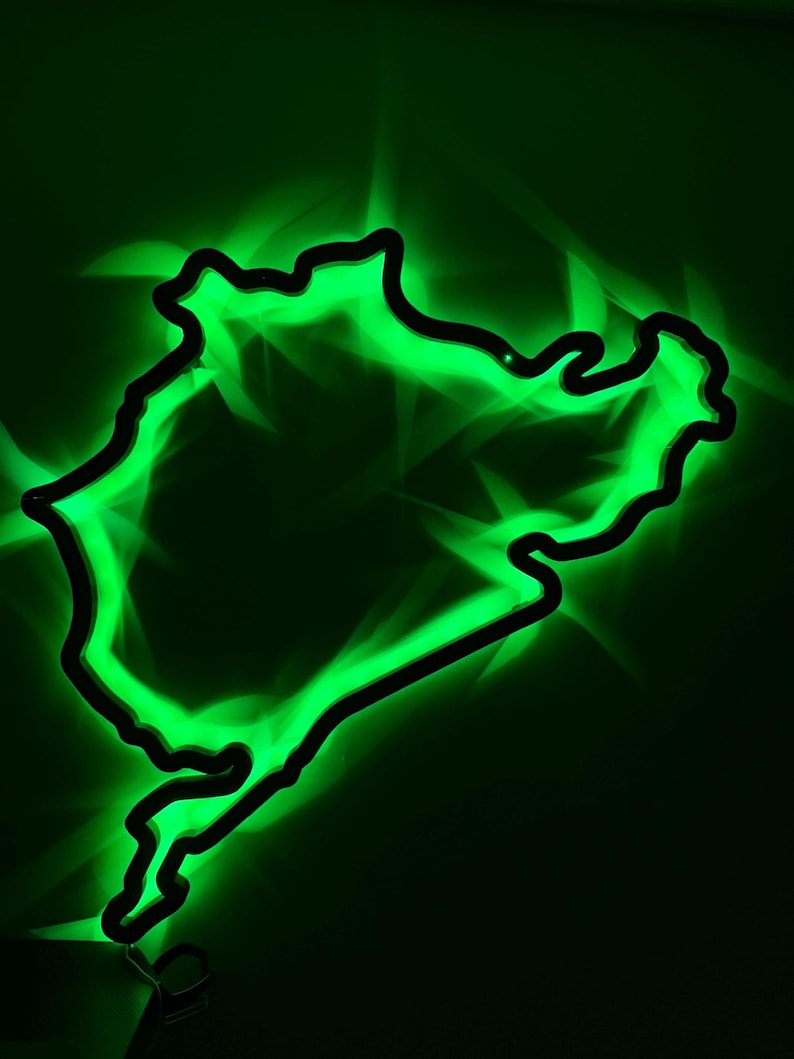 MASSIVE 48-inch LED Nurburgring Wall Art - Etsy