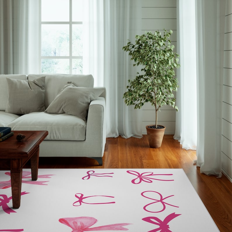 Pink Coquette Room Decor Rug Coquette Room Decor Rug - Etsy