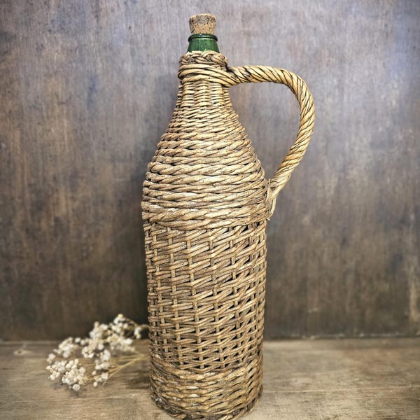 Wicker Jug - Etsy