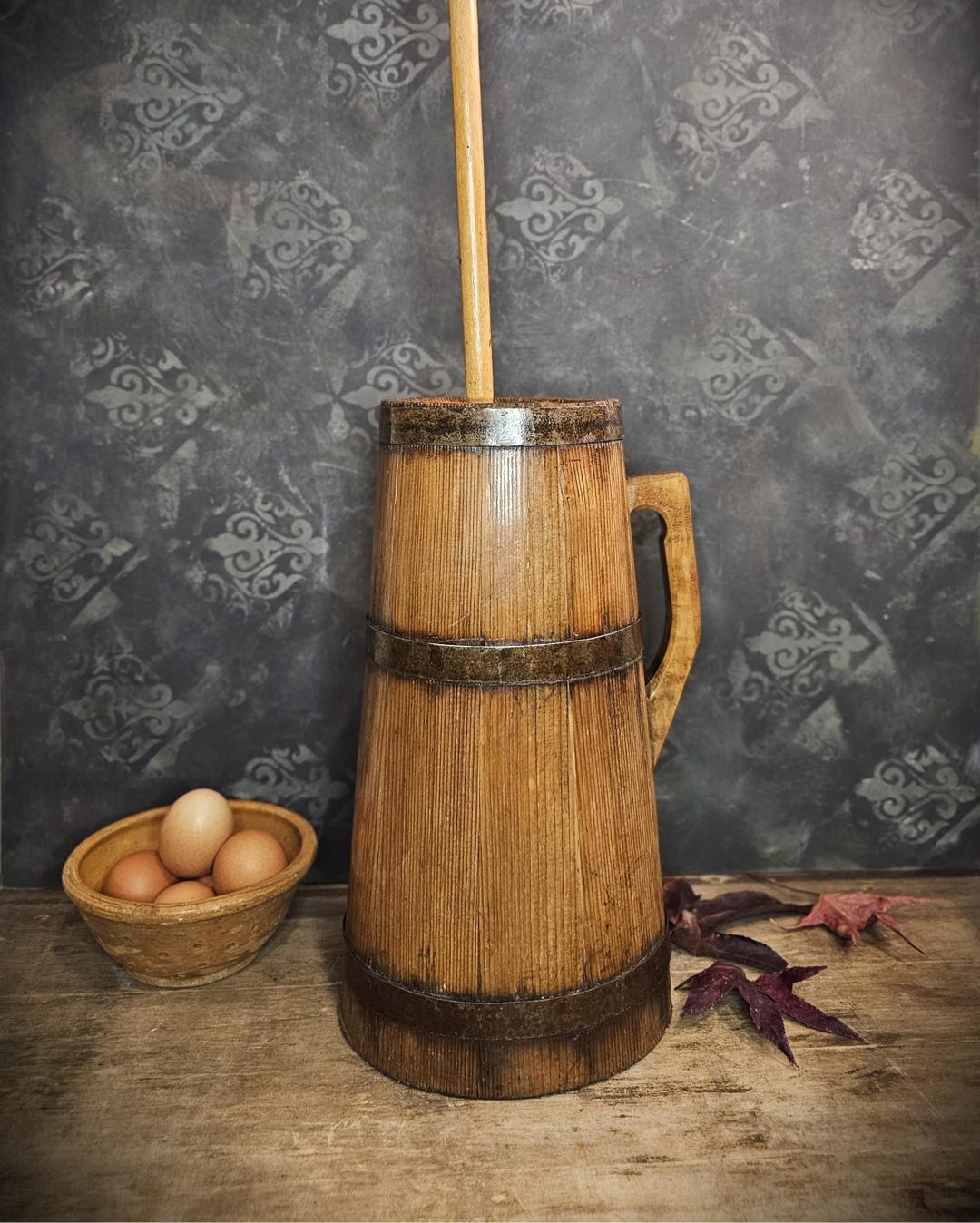 Antique Wooden Manual Butter Churn Plunger - Etsy