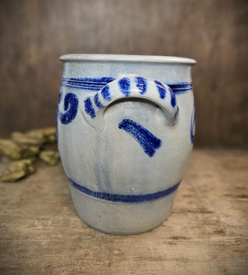 Vintage Salt Glazed German Westerwald Stoneware Crock 3 Liter Old ...
