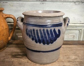 Antique Salt Glazed German Westerwald Stoneware Crock 2 Liter Old ...
