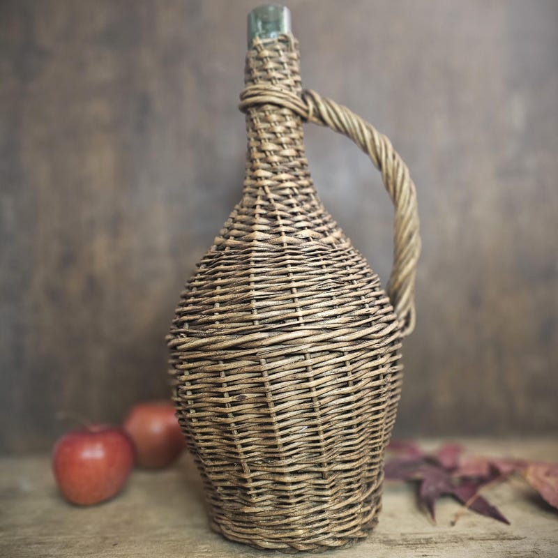 Wicker Jug - Etsy
