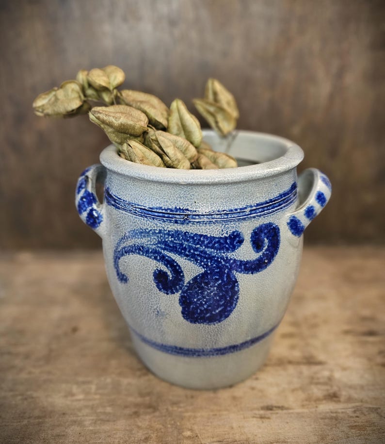 Vintage Salt Glazed German Westerwald Stoneware Crock 3 Liter Old ...
