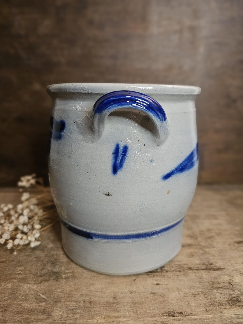 Vintage Salt Glazed German Westerwald Stoneware Crock 2 Liter Old ...