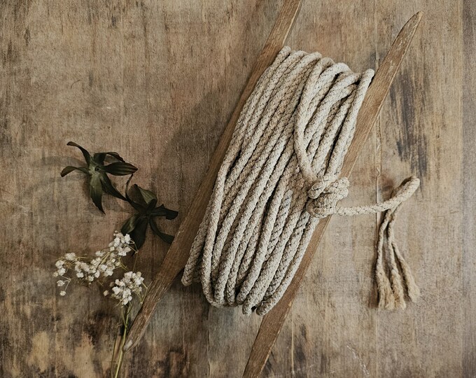 Antique Laundry Wooden Spindle With Rope Old Clothes Line - Etsy