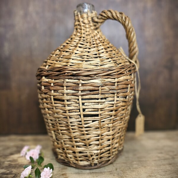 Wicker Jug - Etsy
