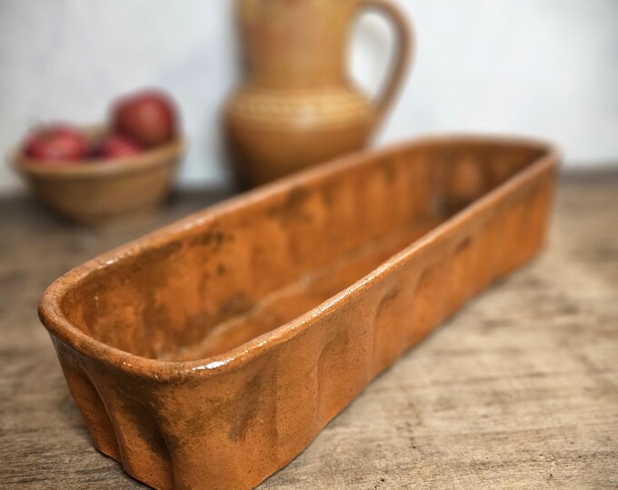 Antique Provencal Glazed Terracotta Baking Dish Cake/bread Pan - Etsy