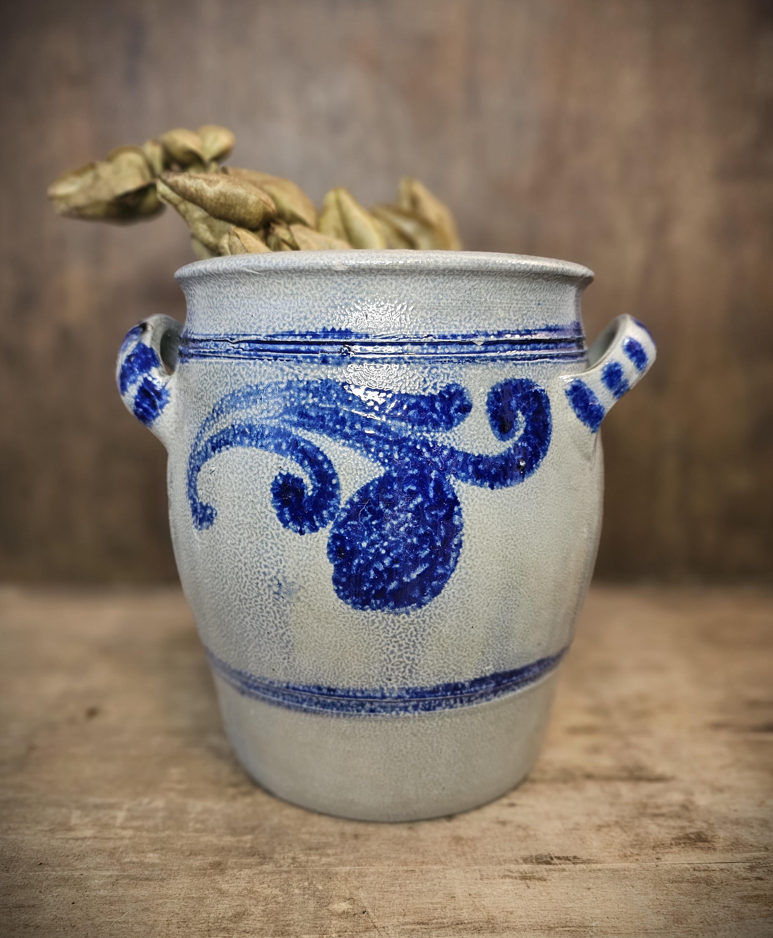Vintage Salt Glazed German Westerwald Stoneware Crock 3 Liter Old ...