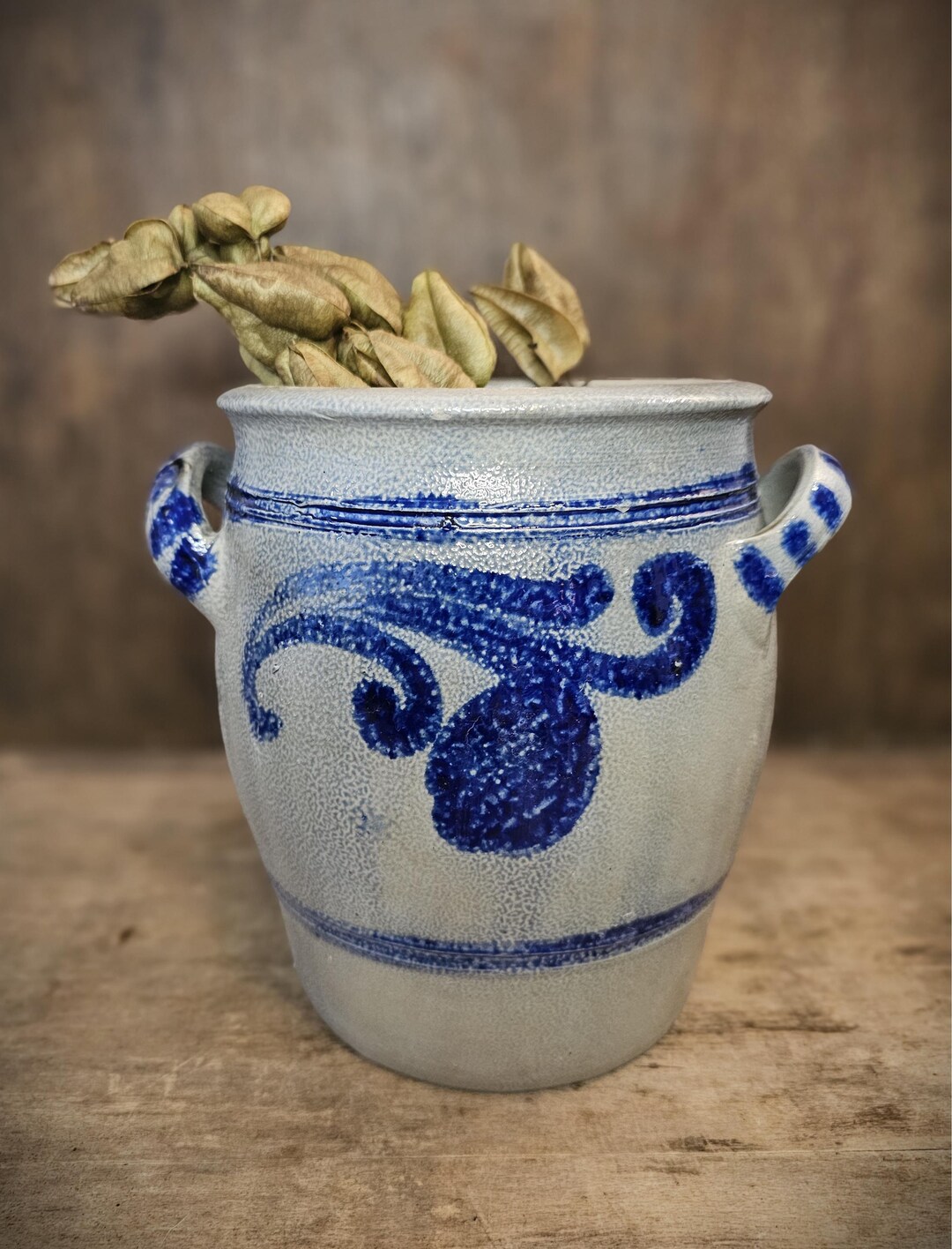 Vintage Salt Glazed German Westerwald Stoneware Crock 3 Liter Old ...