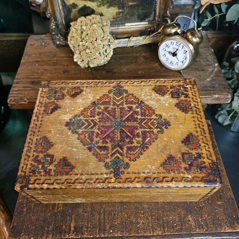 Antique Wooden Box - Etsy