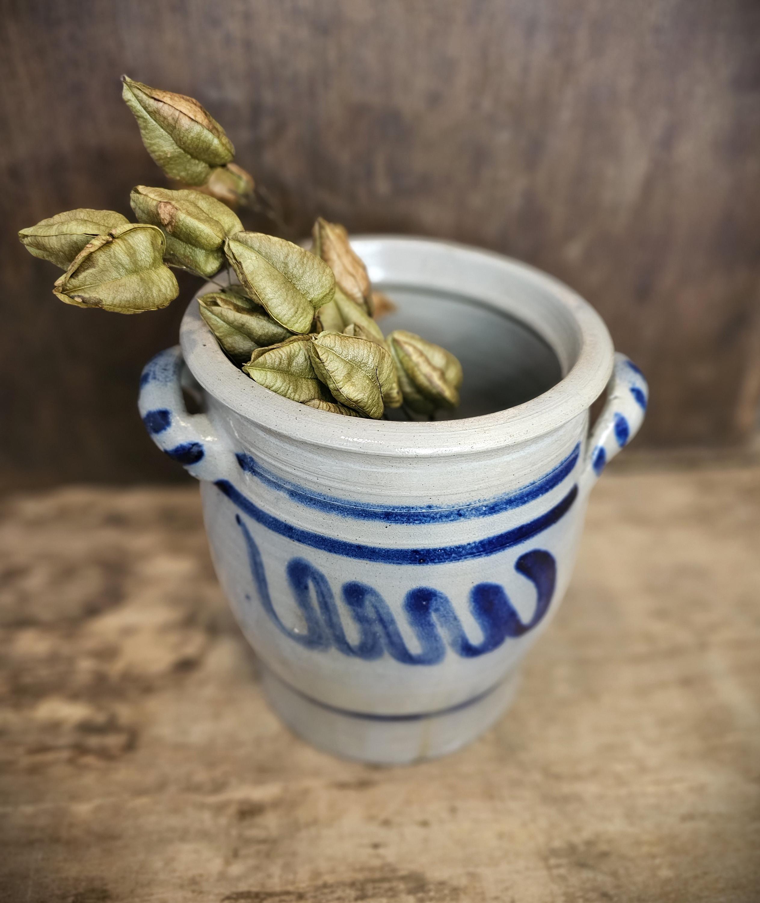 Antique German Westerwald Stoneware Crock: Rustic Kitchen Decor - Etsy