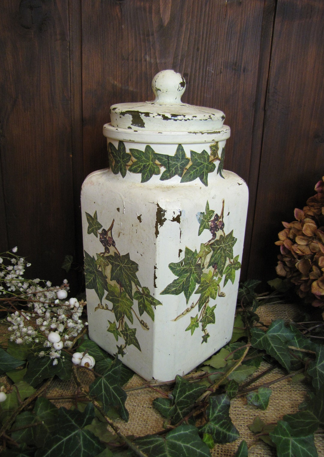 Antique MAGGI Storage Jar 30s Pressed Glass Glass Jar Vintage Glass Jar ...