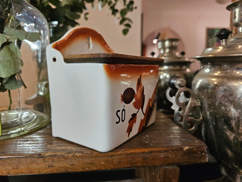 18th Century Salt Cellar Antique Salt Box With the Wooden Lid - Etsy