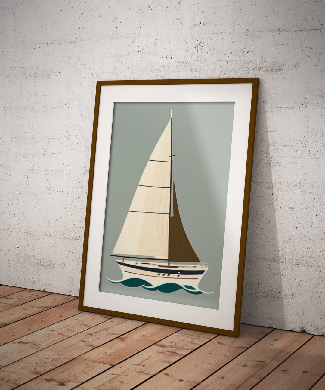 Beautiful Sailing Boat Print | Sail Boat Wall Art | Outdoor Adventure ...