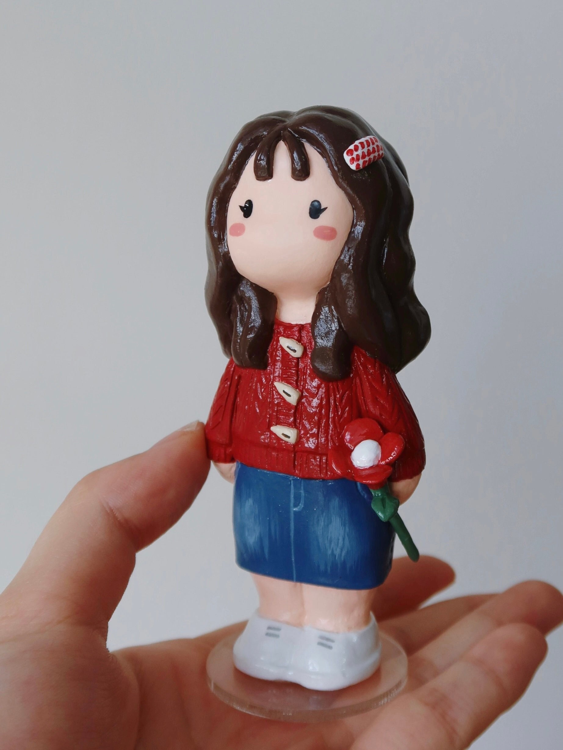Personalized Figurine From Photos, Custom Clay Single Figurine, La Doll ...