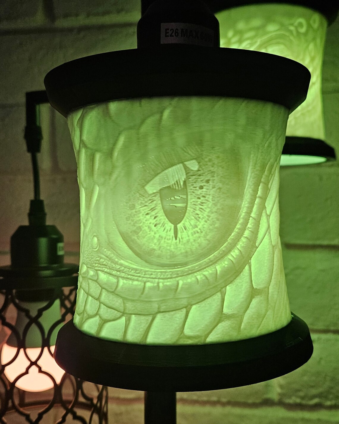 Animal Eyes Snake Black Series Litho Lamp Shade. Birds, Cats, Reptiles ...