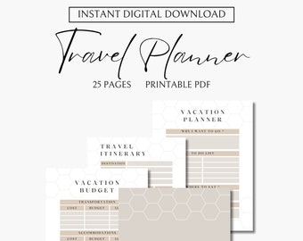 Printable Travel Planner, Travel Planner, Planner, Trip Plans, Trip ...