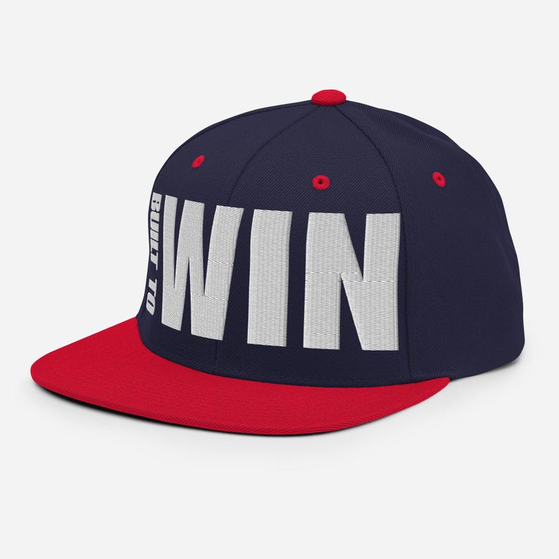 A Built to Win Embroidered Snapback Hat - Etsy
