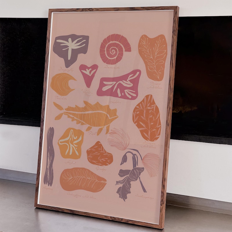 Scientific Fossil Poster - Etsy