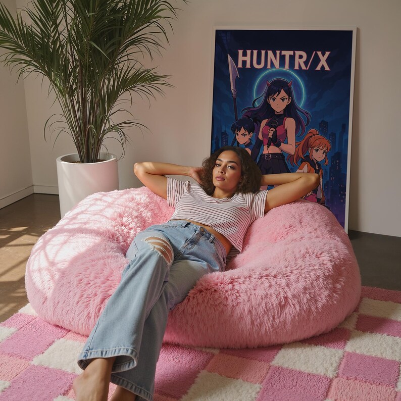 K-pop Demon Hunters Fan Art Print, Huntrix Anime Poster (digital ...