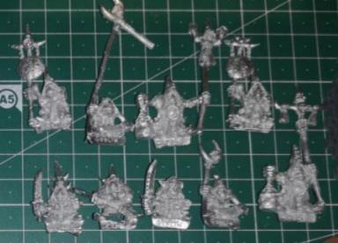 Orcs and Goblins 9x Night Goblin Command Models Limited Christmas Sale Until 1.1.2025 Warhammer ...